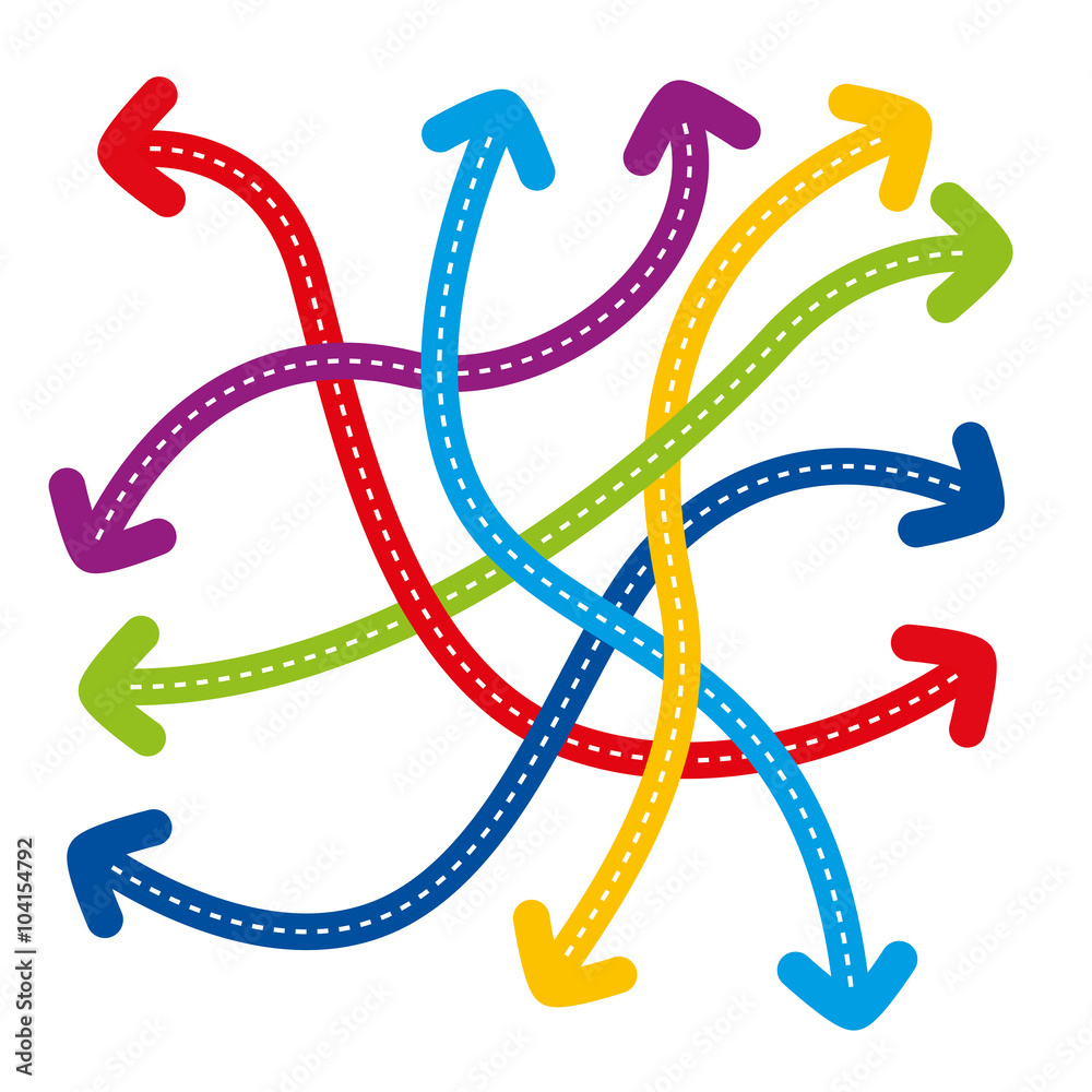 Orientation - Flèches Stock Vector | Adobe Stock