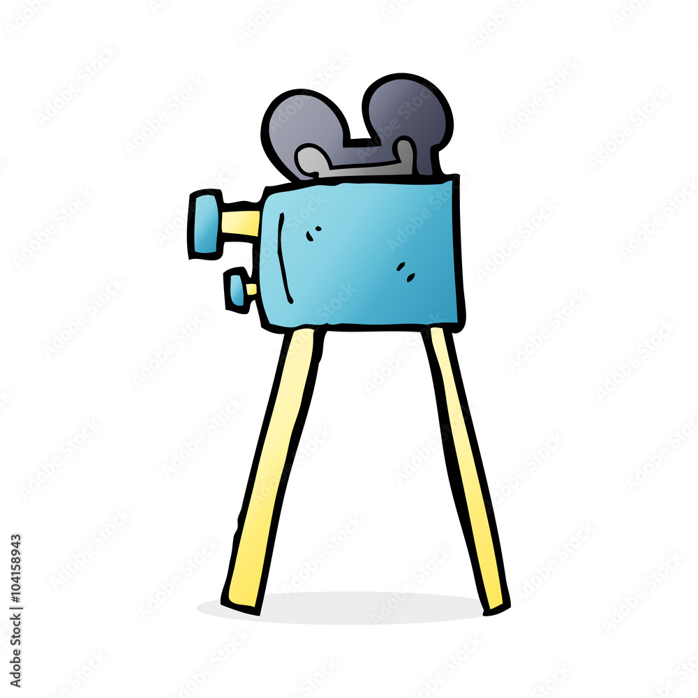 cartoon movie camera Stock Vector | Adobe Stock