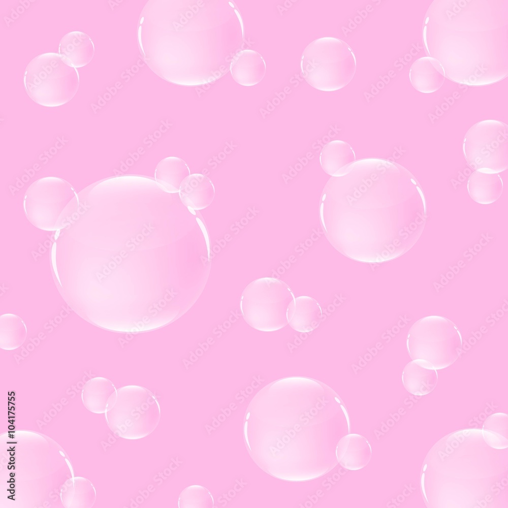 pink bubbles background Stock Vector | Adobe Stock