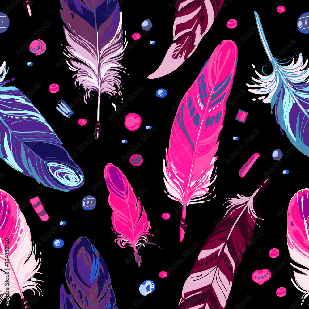 Indian Feathers Background