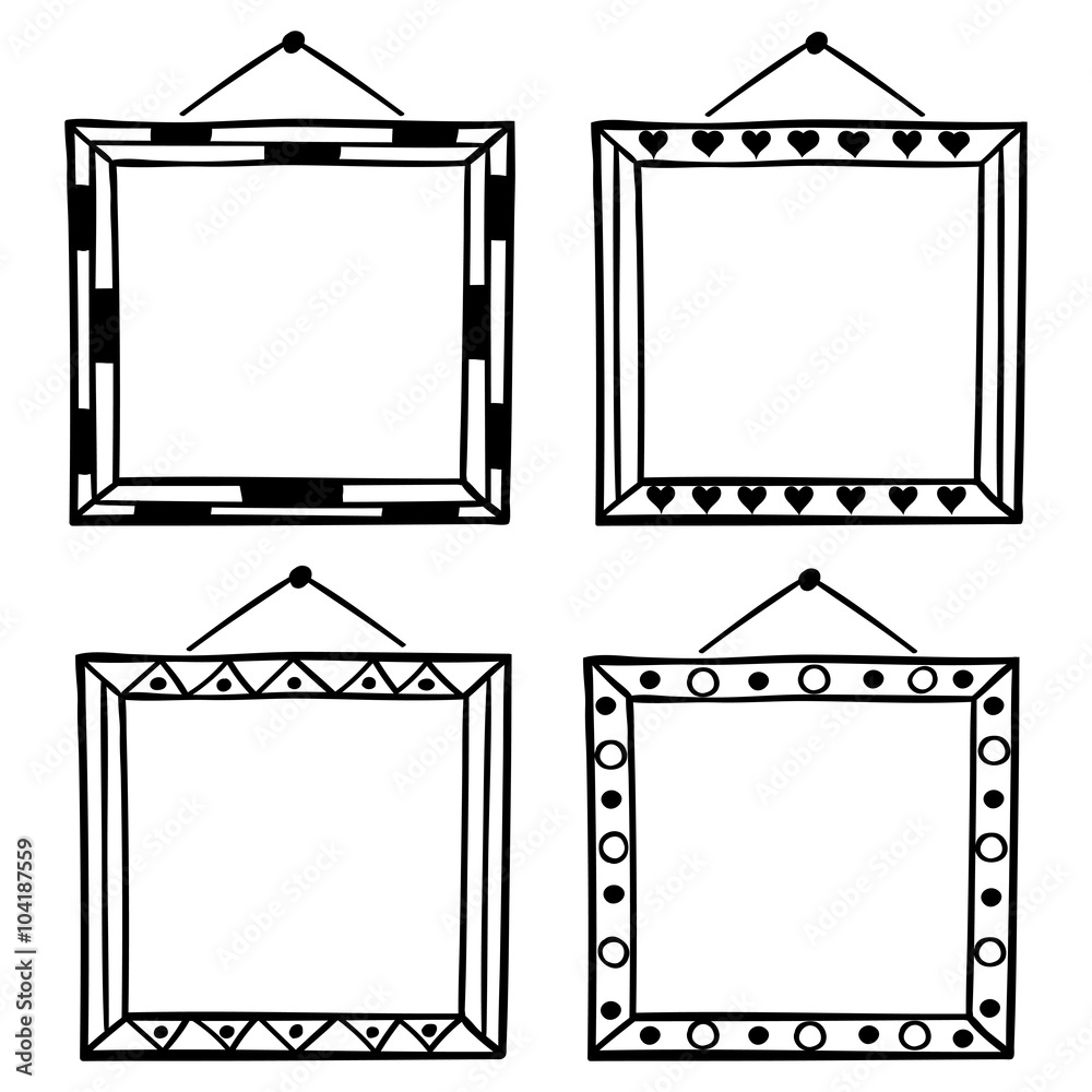 Hanging Doodle Frames