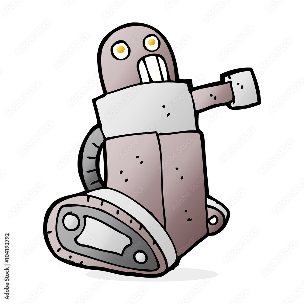 cartoon tank robot Stock Vector | Adobe Stock