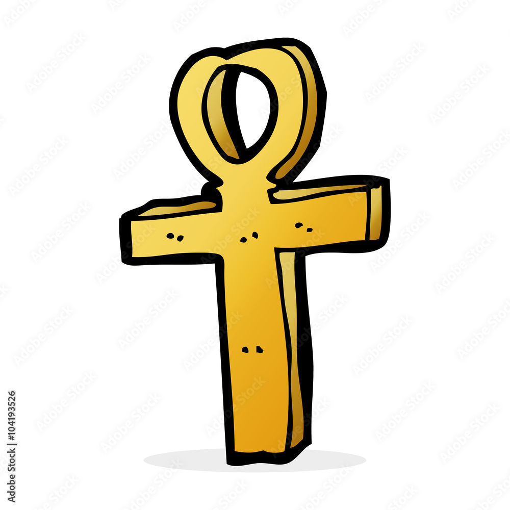 cartoon ankh symbol Stock Vector | Adobe Stock