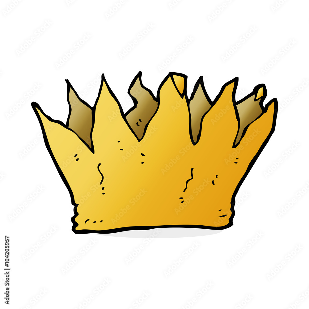 cartoon paper crown Stock Vector | Adobe Stock
