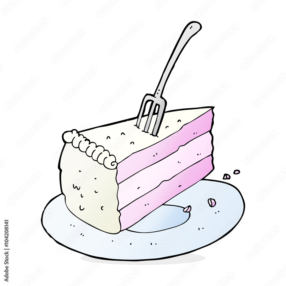 cartoon cake Stock Vector | Adobe Stock