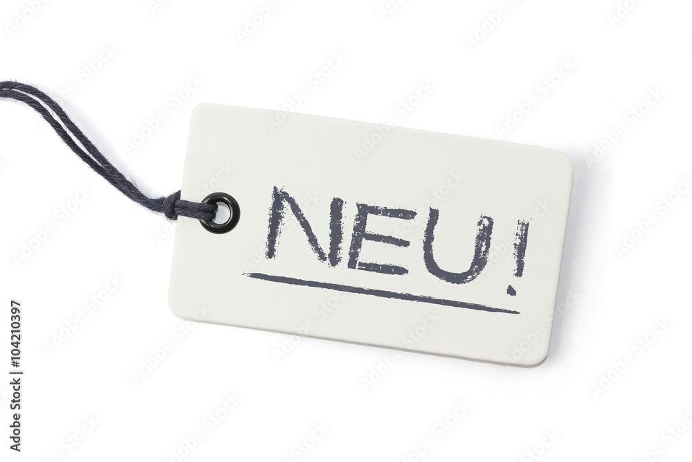 Neu! - Label Stock-Foto | Adobe Stock
