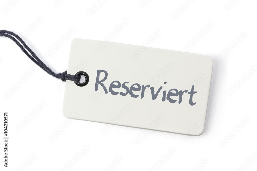 Reserviert Label Stock-Foto | Adobe Stock
