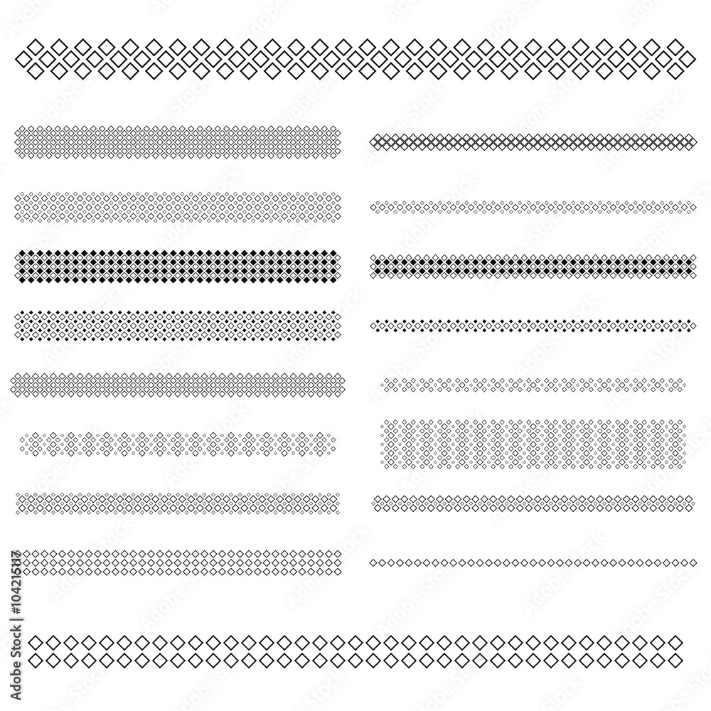 Design elements - text divider line set Stock Vector | Adobe Stock