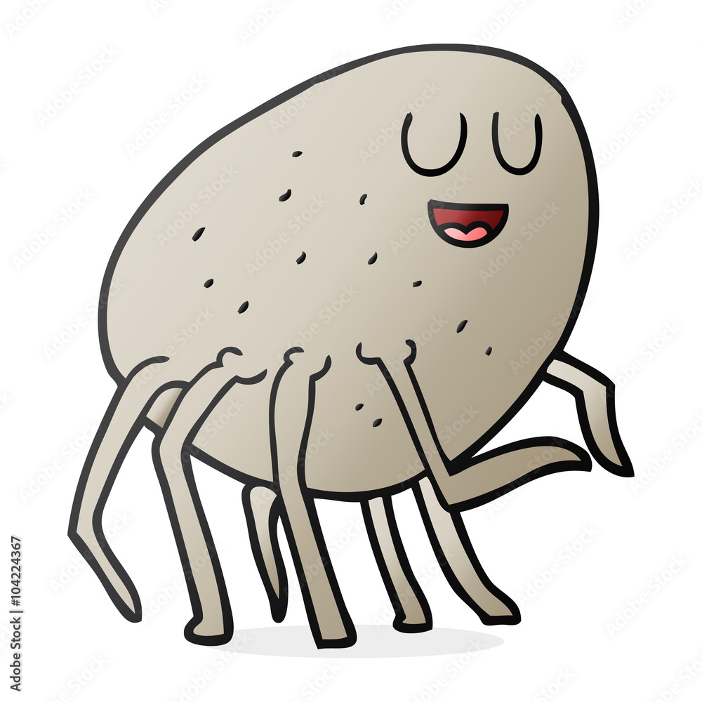 cartoon tick Stock Vector | Adobe Stock