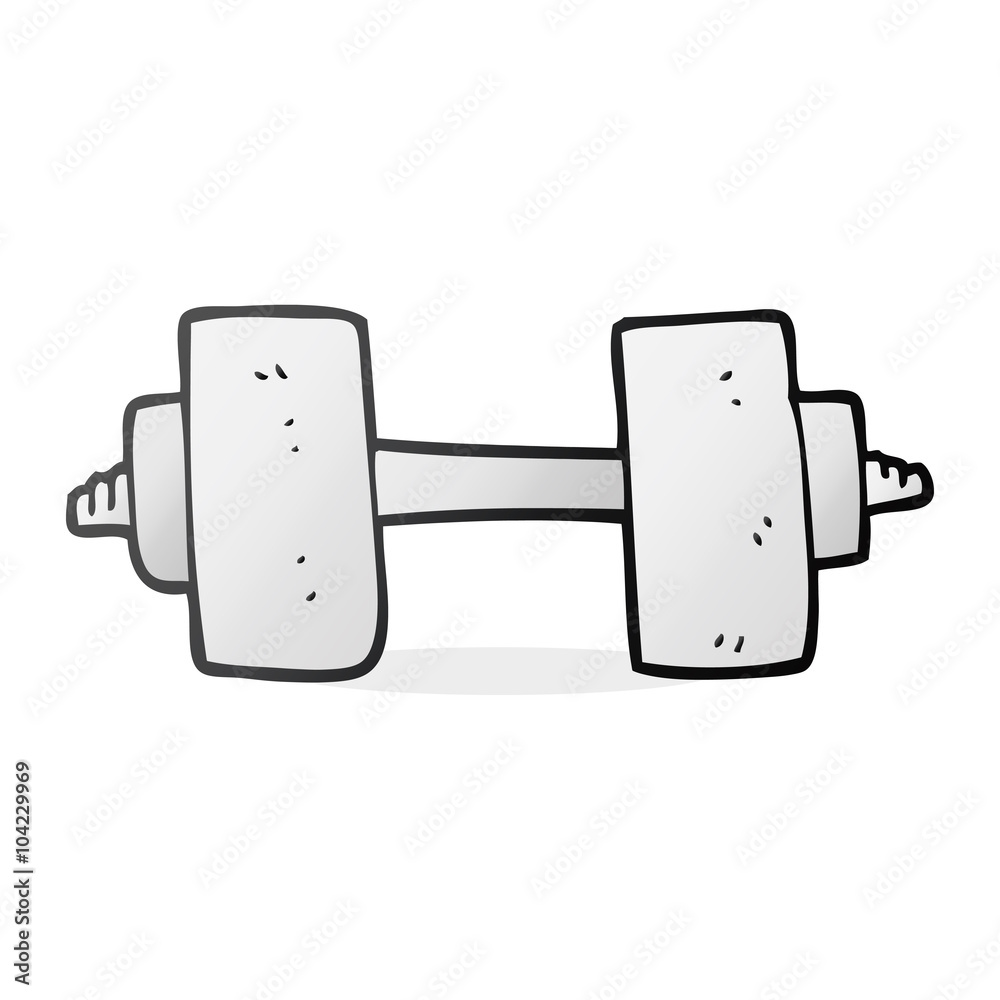 cartoon dumbbell Stock Vector | Adobe Stock