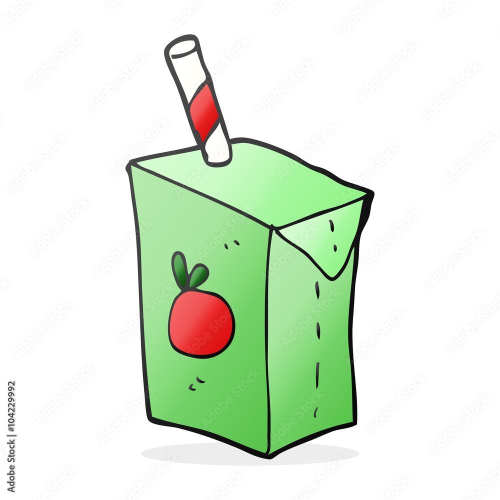 cartoon juice box Stock Vector | Adobe Stock