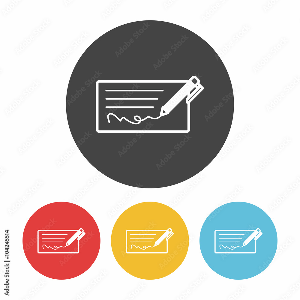 money check icon Stock Vector | Adobe Stock