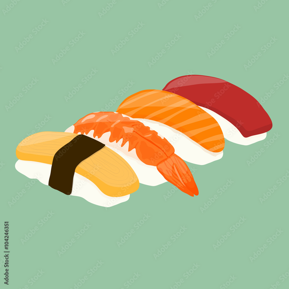 Sushi Illustration Vector