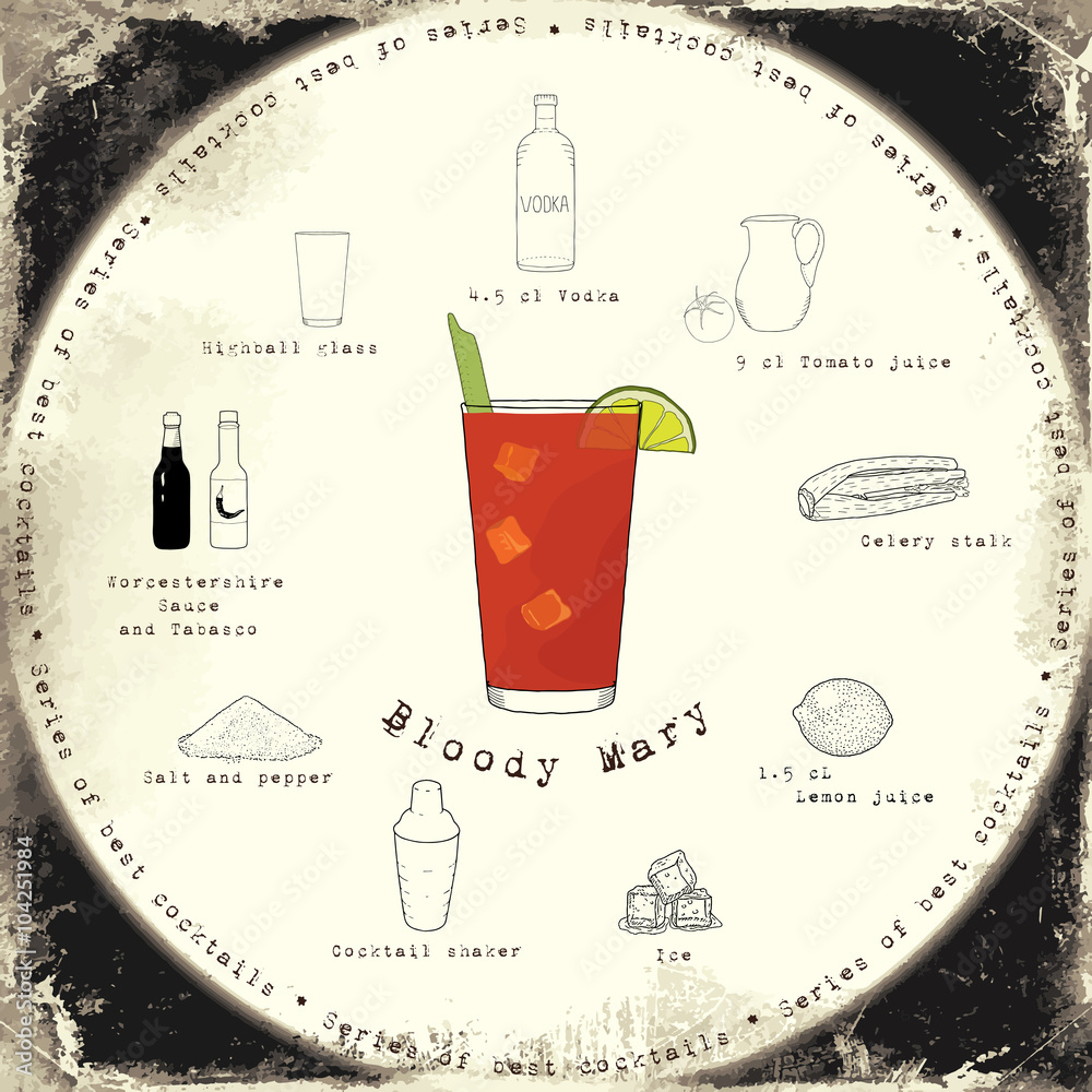 bloody Mary Stock Vector | Adobe Stock