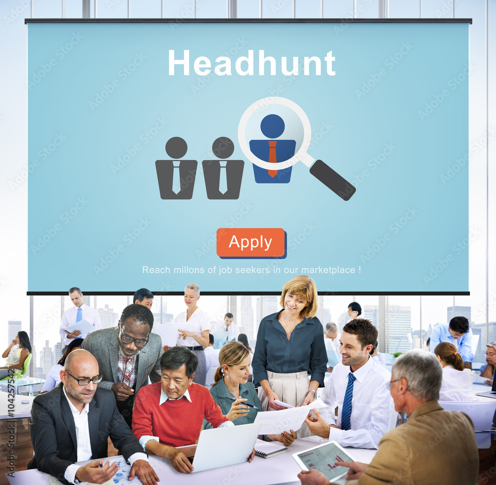 Headhunt Recruitment Scouting Hiring Employment Concept Stock Photo ...