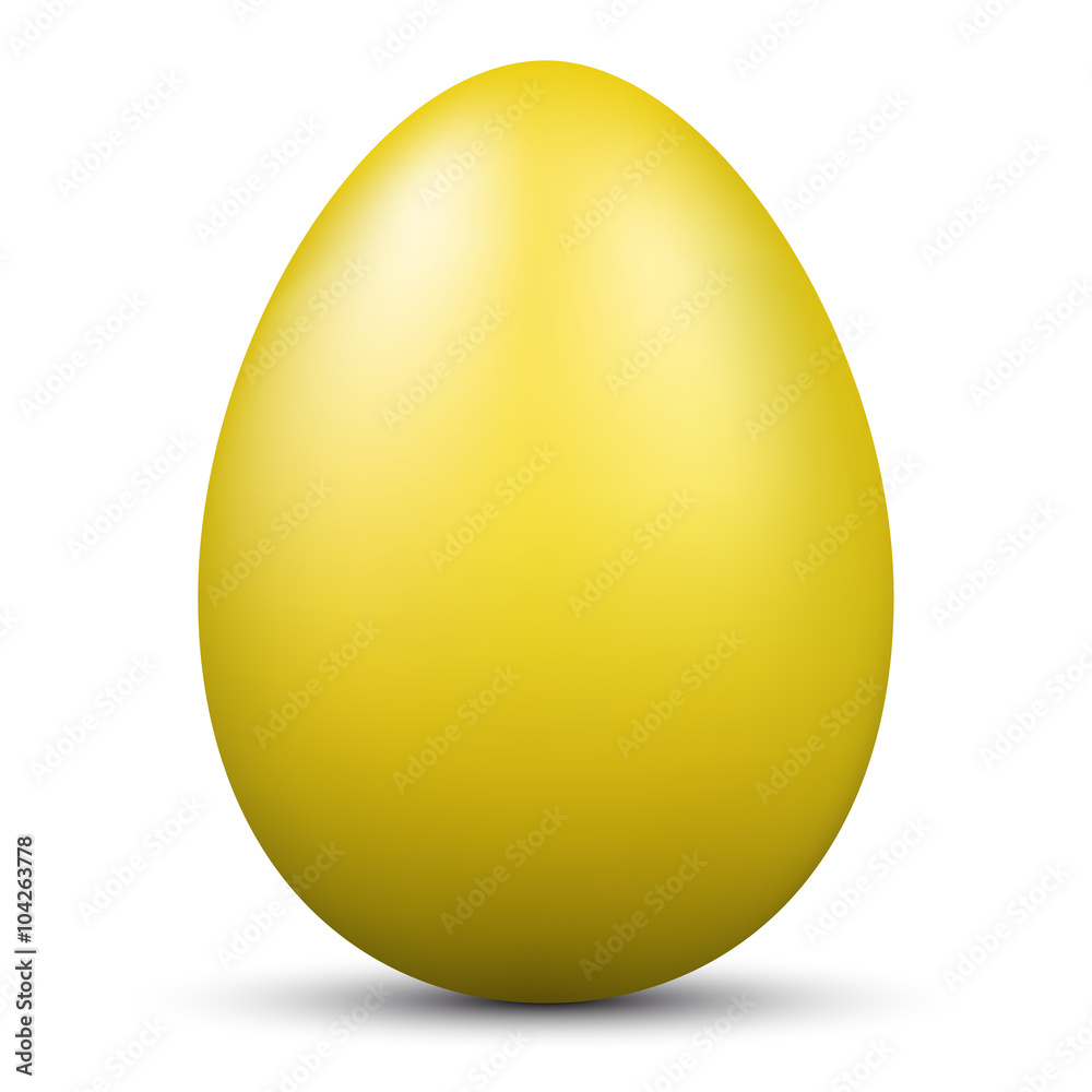 gelbes Osterei Stock-Vektorgrafik | Adobe Stock