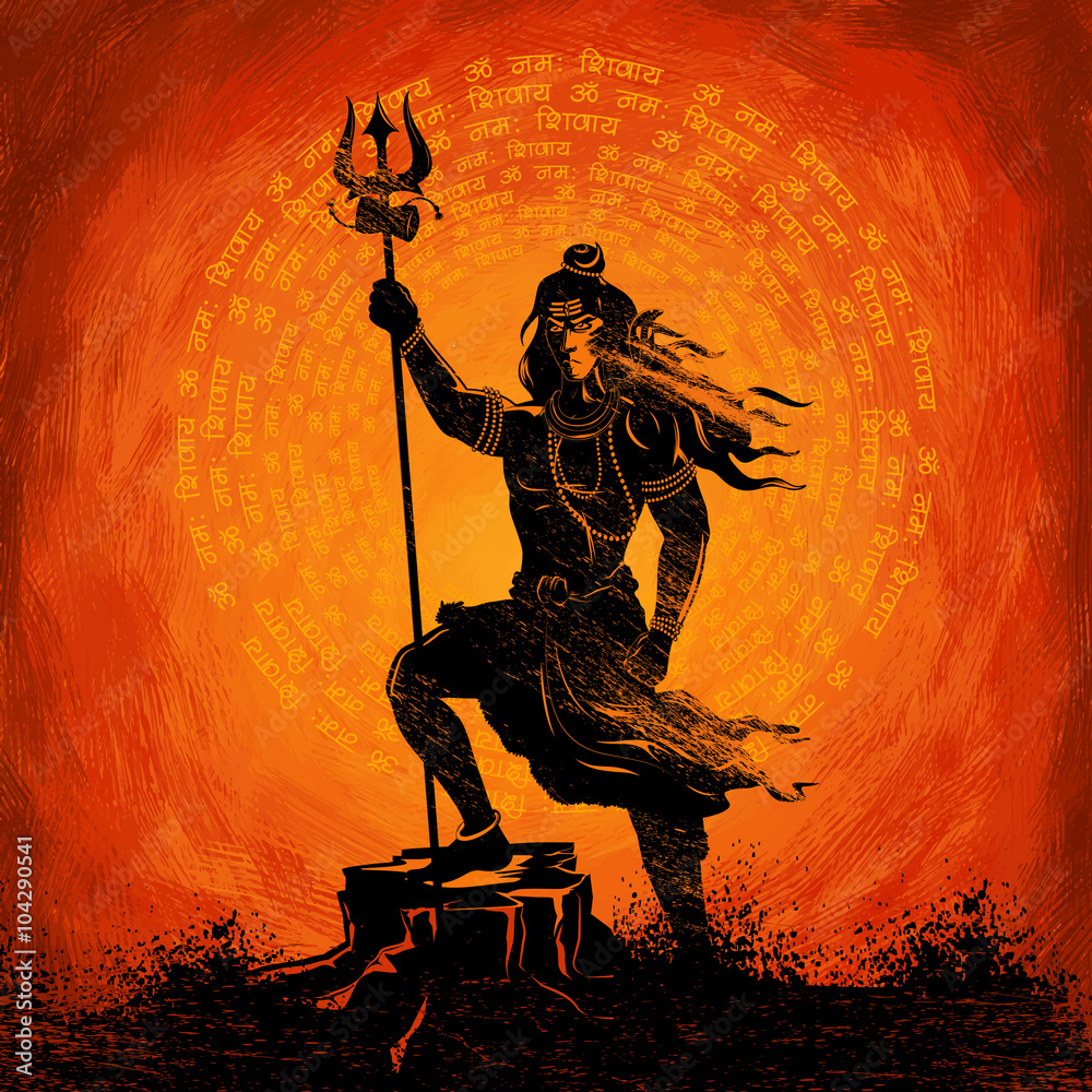 Poster Seigneur Shiva Dieu indien de l'hindou – Tableau | Europosters