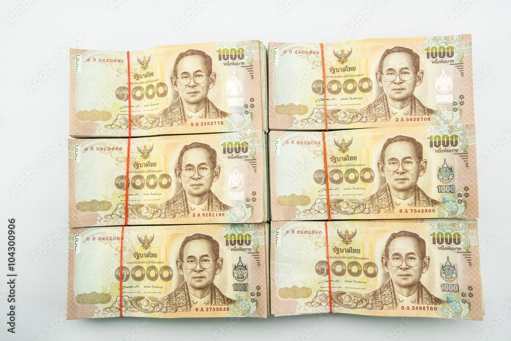 stack of 1000 bath Thai money : Thailand Currency 1000 Bath, BankNotes ...