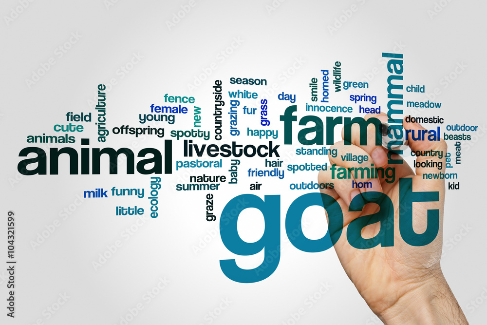 Goat word cloud concept Stock Photo | Adobe Stock