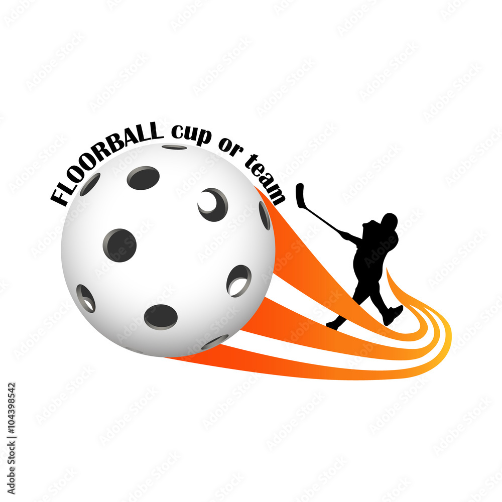 Floorball logo for the team and the cup Stock Vector | Adobe Stock