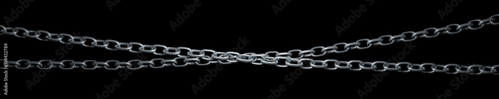 Crossed chains Stock Illustration | Adobe Stock