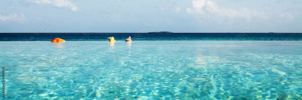 Infinity Pool in Maldives Beauty In Nature Concept Stock Photo | Adobe ...