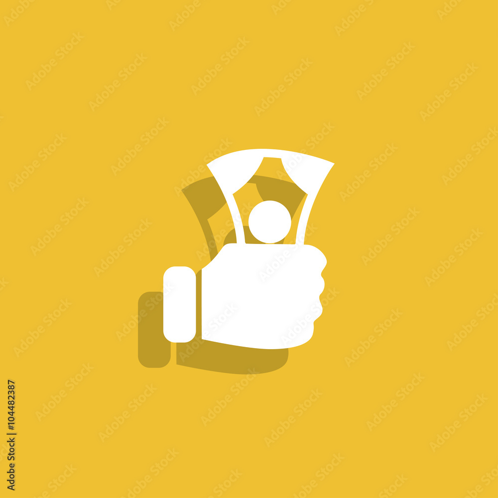 hand holding money icon Stock Vector | Adobe Stock