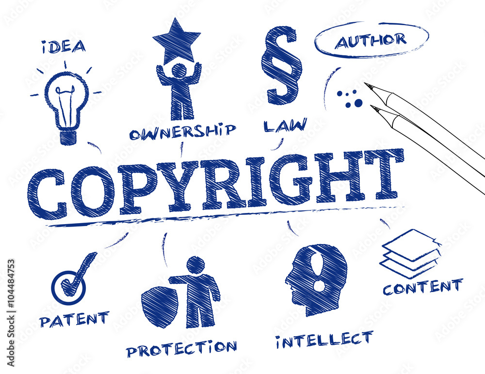 Vetor de Copyright concept do Stock | Adobe Stock