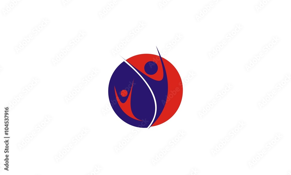 active people vector logo Stock Vector | Adobe Stock