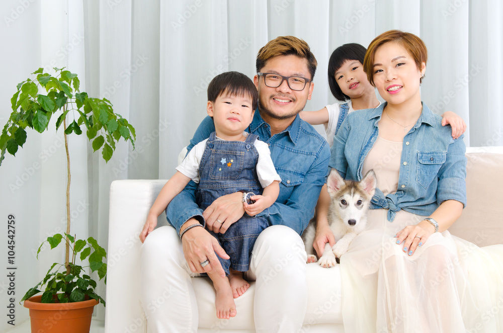 Beautiful asian family Stock Photo | Adobe Stock