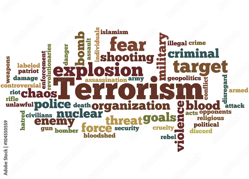 Terrorism, word cloud concept 5 Stock Illustration | Adobe Stock