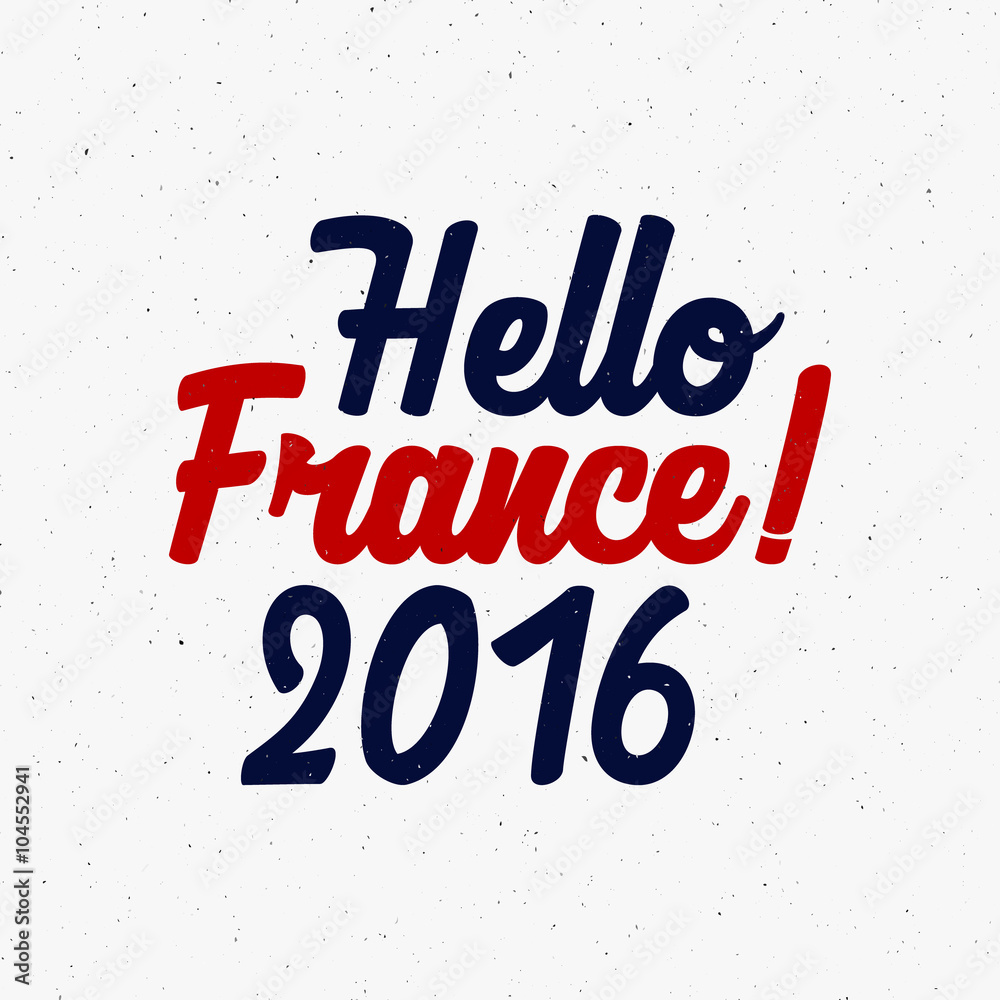 France europe 2016 Football label, Soccer overlay, tournament logo ...