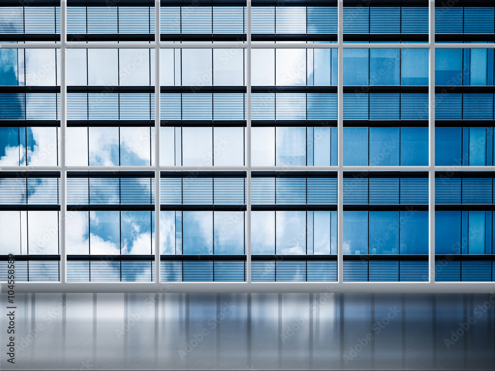 blank studio with office building background Stock Photo | Adobe Stock