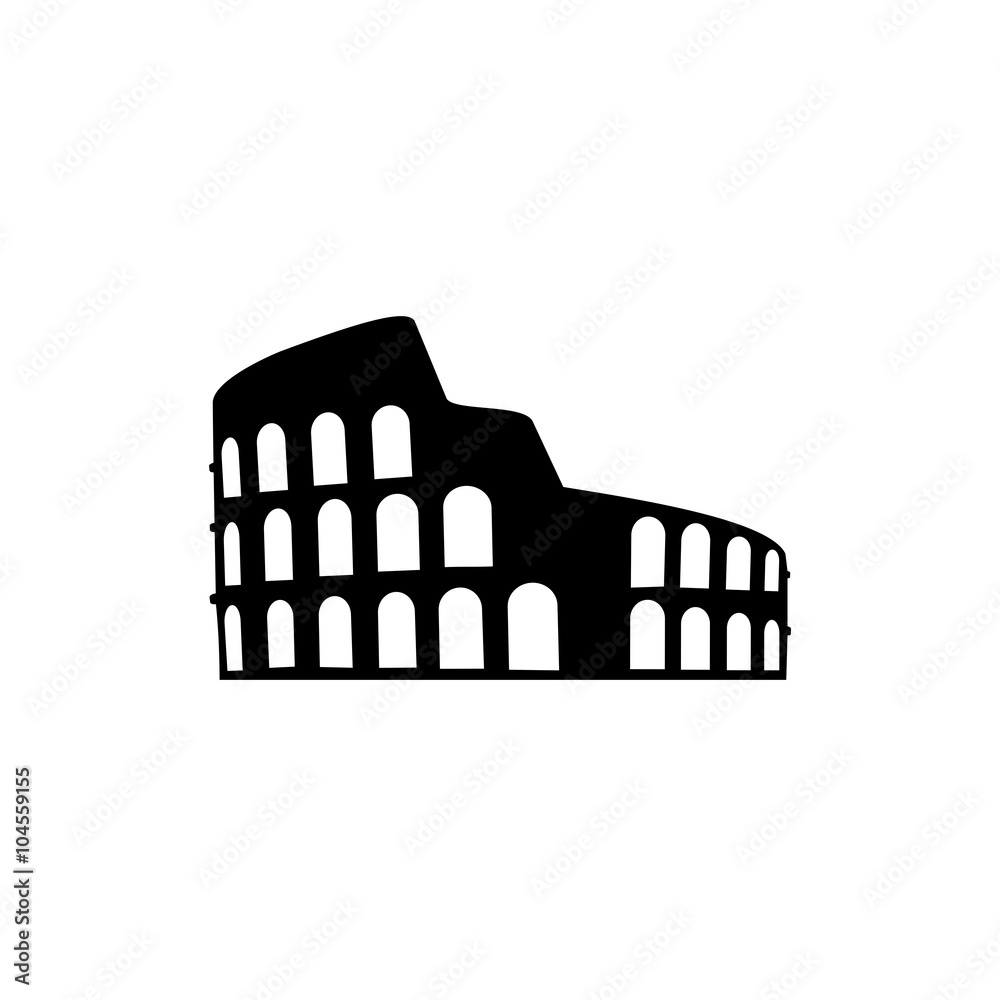Coliseum Icon Stock Vector | Adobe Stock