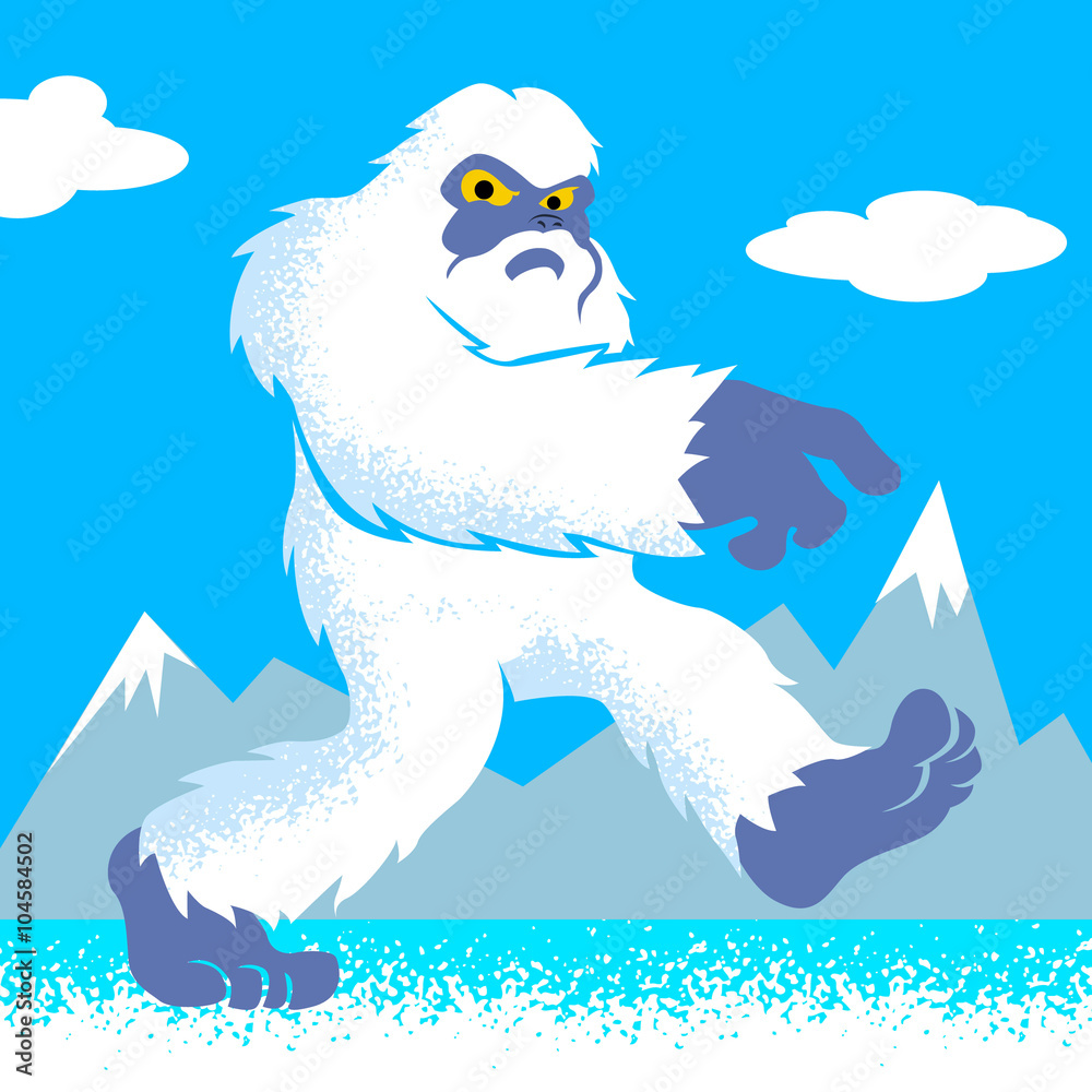 Vecteur Stock cartoon yeti | Adobe Stock