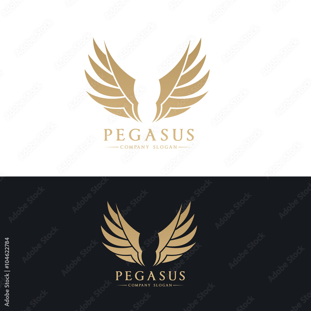 Pegasus logo,wing logo,eagle logo,vector logo template Stock Vector ...