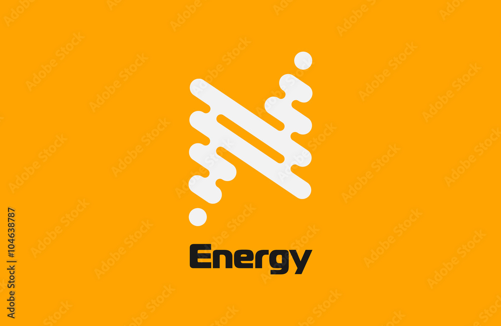 Energy logo design. Flash logo. Line logo concept. Creative logo ...