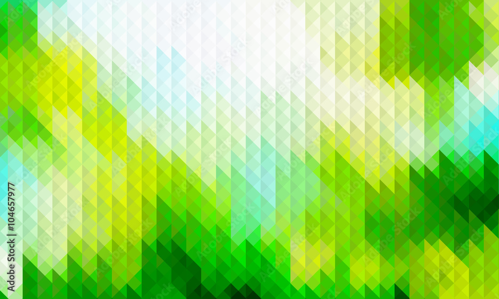Abstract geometric triangle background, green wallpaper Stock Vector ...