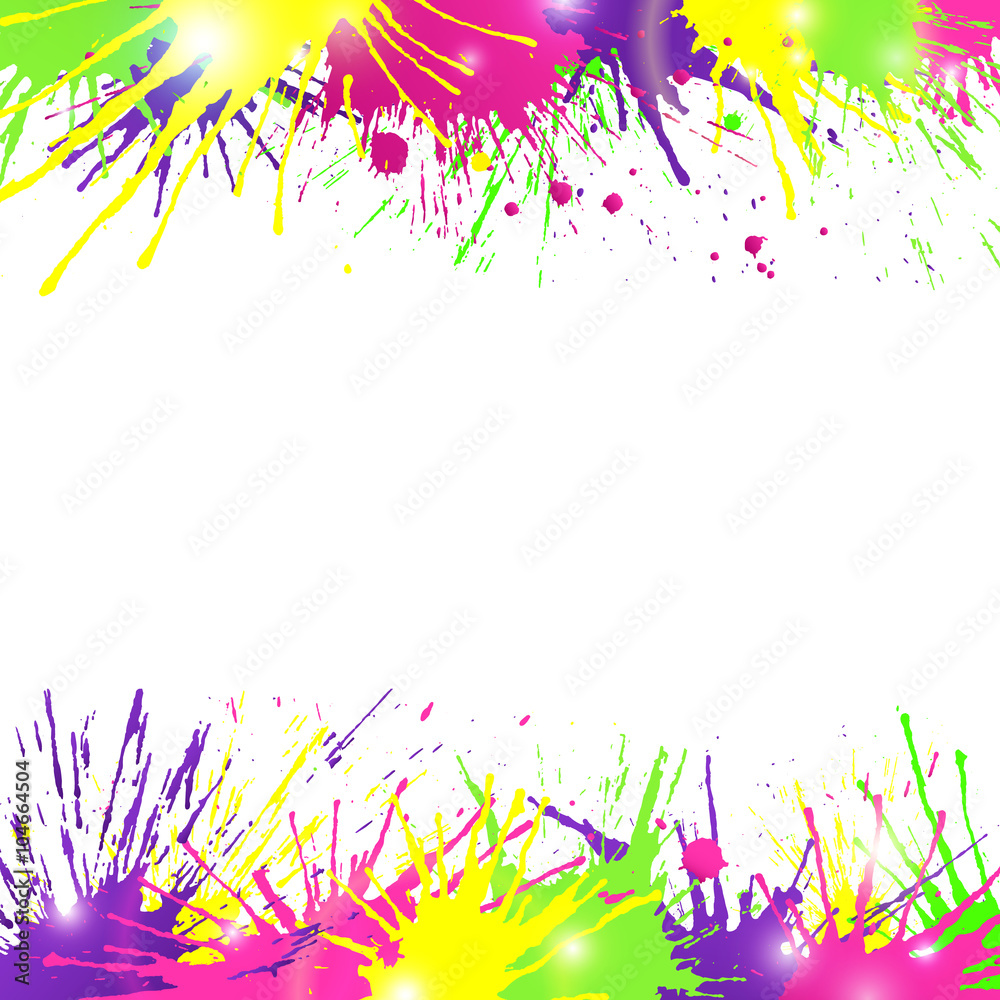 Bright Paint Splatter Background
