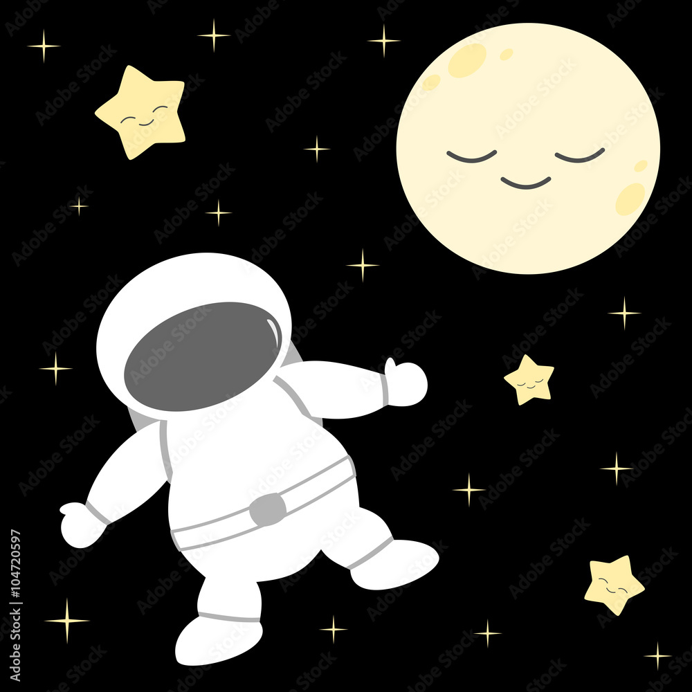 Funny Astronauts Moon