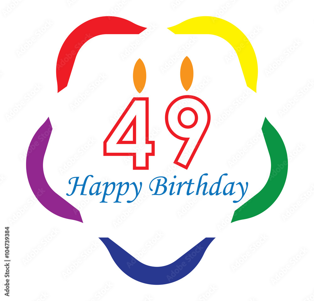 49 happy birthday Stock Vector | Adobe Stock