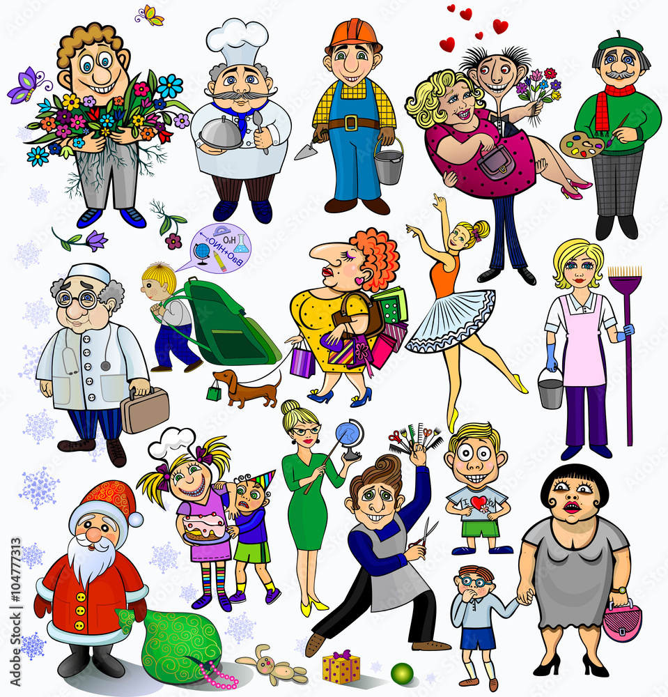 20 Funny Situations Clipart