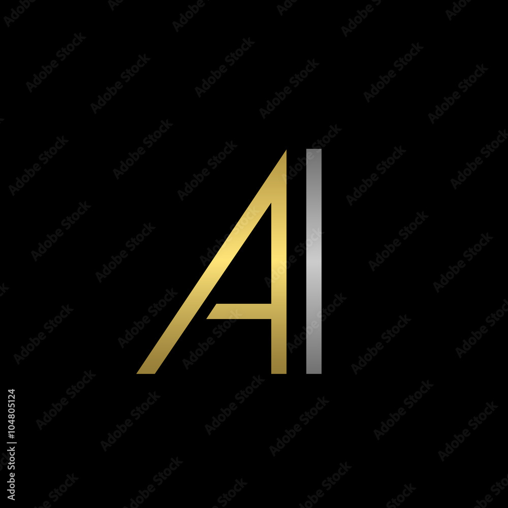 AI letters logo Stock Vector | Adobe Stock