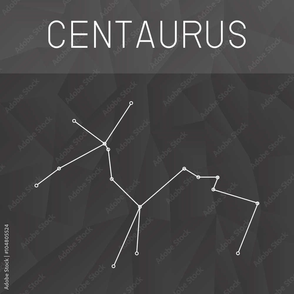 Centaurus constellation Stock Vector | Adobe Stock