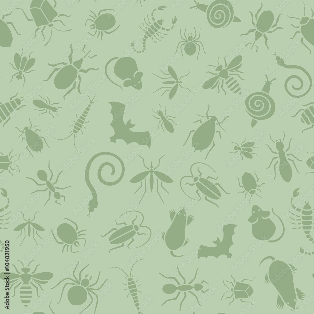 Vector green seamless pattern or background for website of different ...