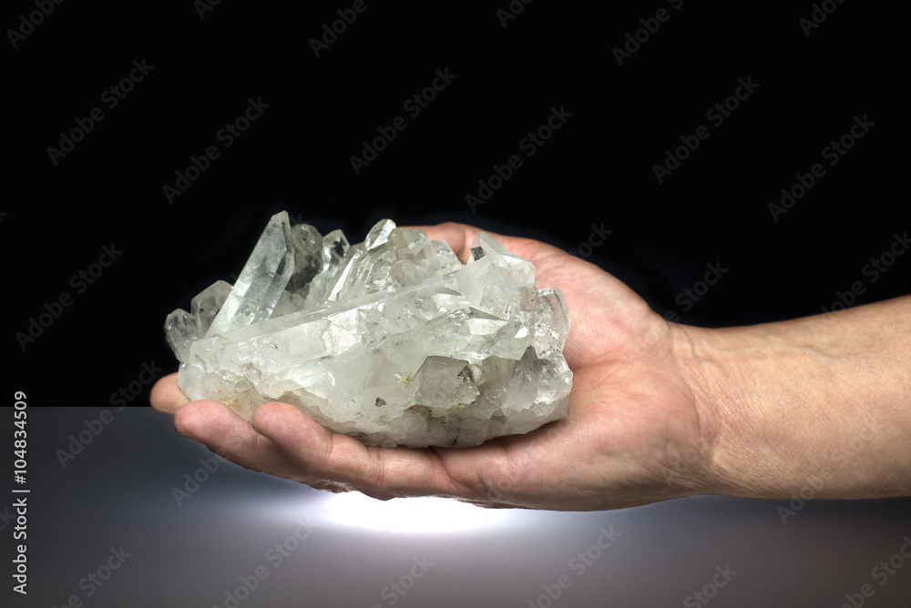 Crystal hand Stock Photo | Adobe Stock