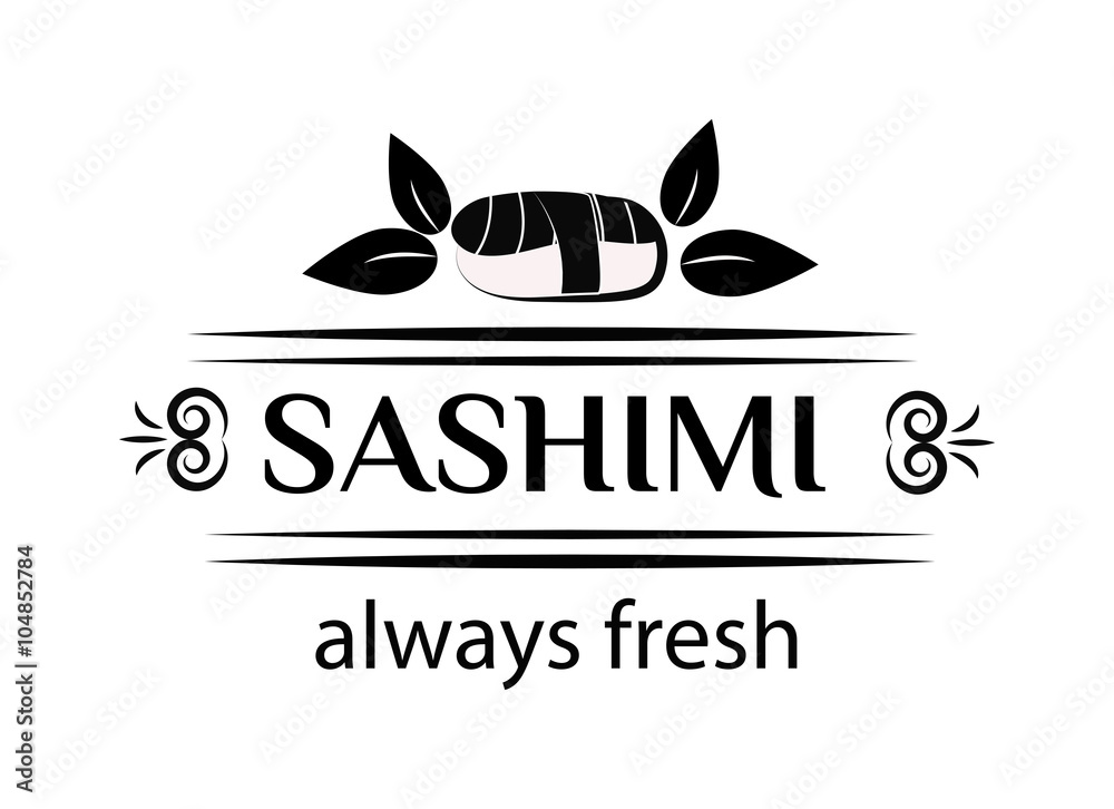 Sashimi logo vector illustration Stock Vector | Adobe Stock