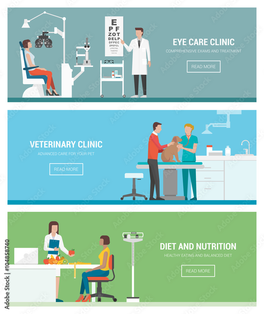 Healthcare and clinics Stock Vector | Adobe Stock