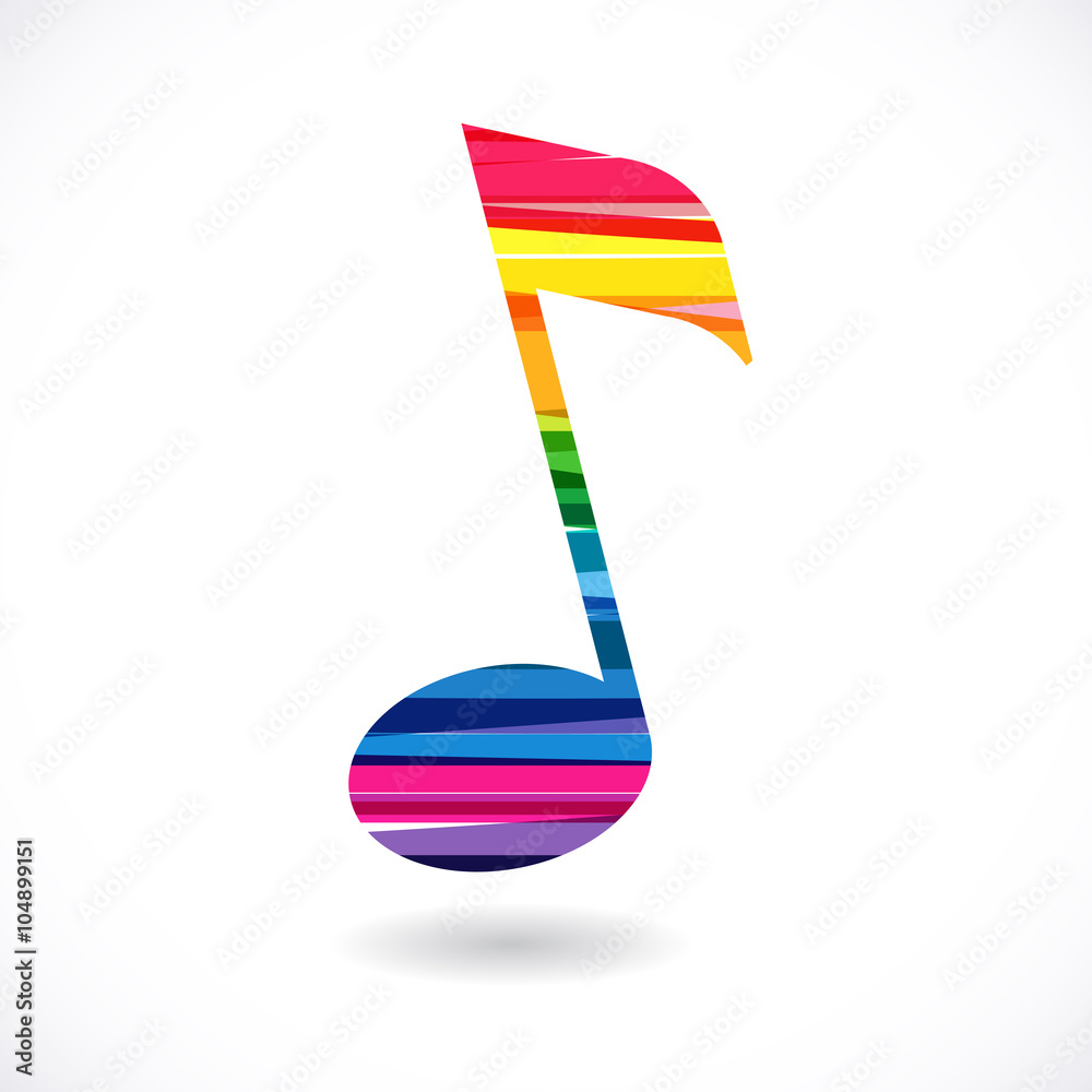 Note de musique Stock Vector | Adobe Stock