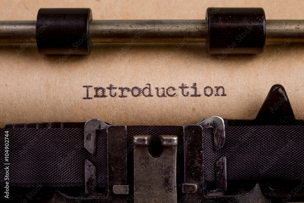 typed words on a Vintage Typewriter Stock Photo | Adobe Stock